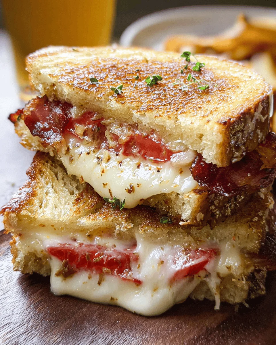 Roasted Garlic Grilled Cheese